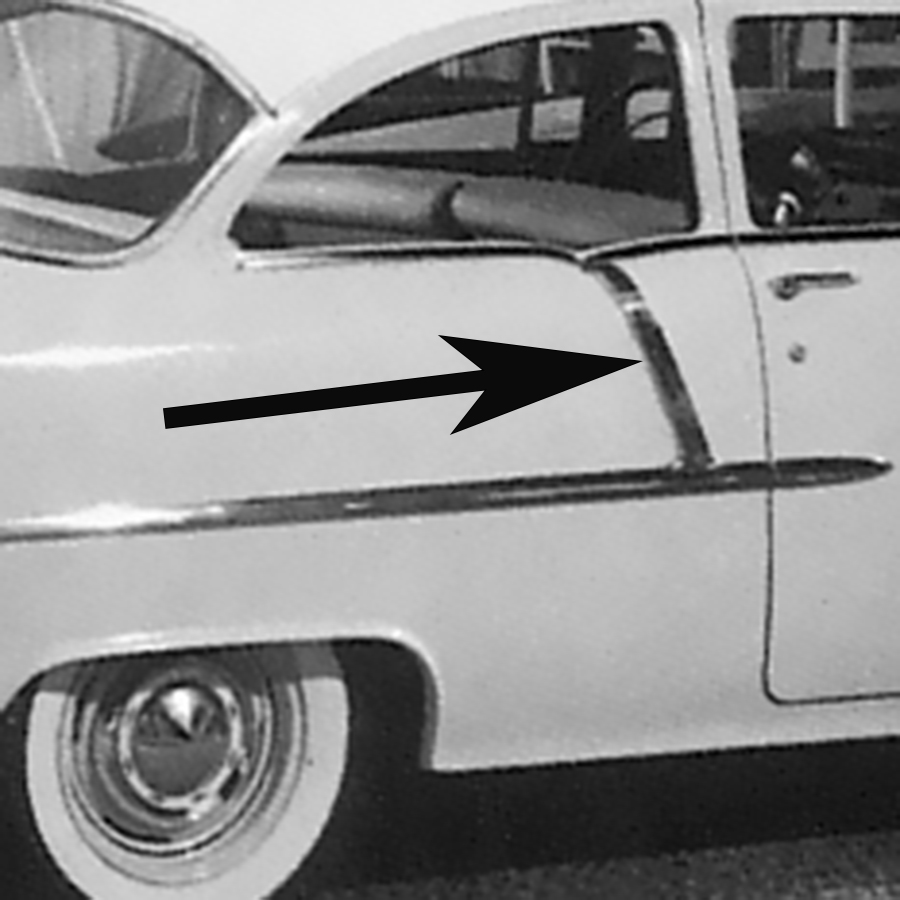 55 Chevrolet Passenger Car Bel-Air/210 2 or 4 Door Sedan Quarter Panel ...