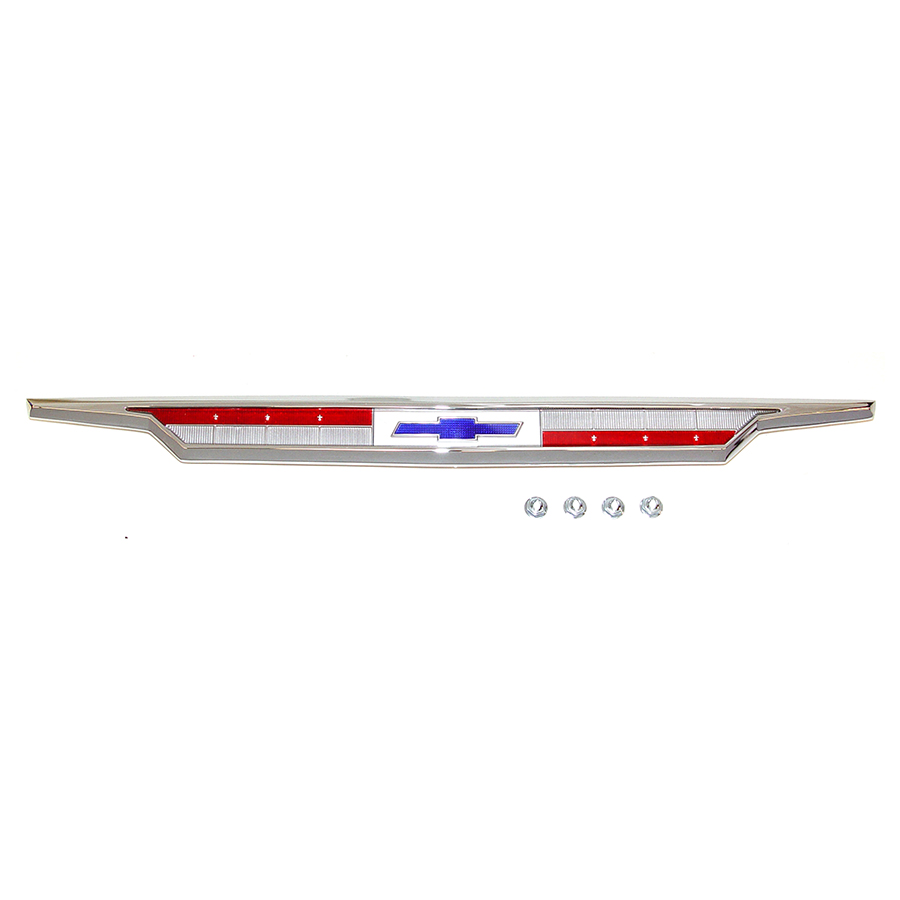 63 Chevrolet Fullsize Passenger Car Trunk Emblem Complete