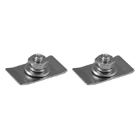 55-59 Deluxe Cab Molding Upper Door Clips, Pair