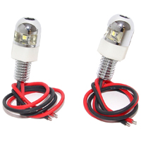 LED LIGHTED LICENSE PLATE BOLTS, WHITE
