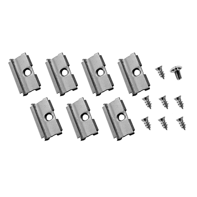 55-57 Chevrolet 210/ 2-Door Wagon Front Door Window Upper Molding Clip Set